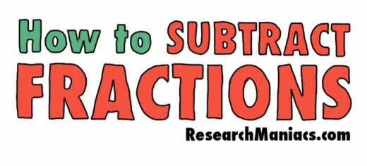 How To Subtract Fractions